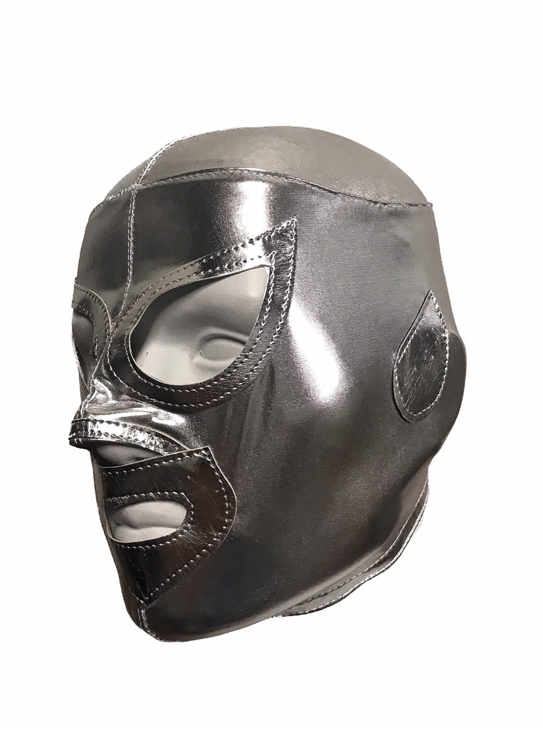 SANTO (pro-LYCRA) Adult Lucha Libre Wrestling Costume Mask - Silver ...
